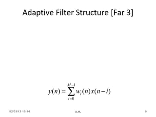 Dsp lecture vol 7 adaptive filter | PPT
