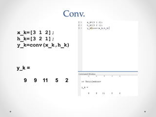 Discret Signal Processing for conv Matlab.pptx