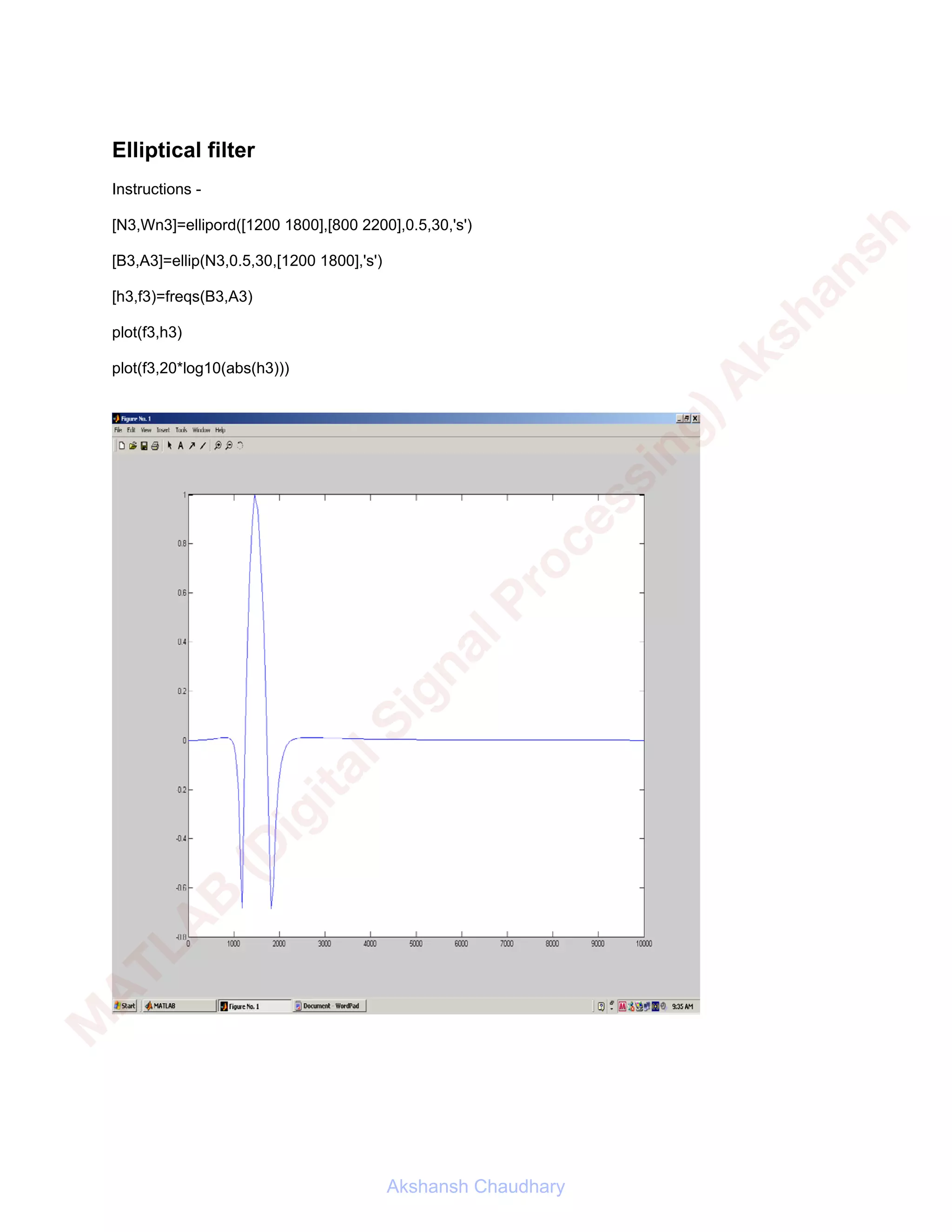 Dsp Matlab Notes Akshansh Pdf
