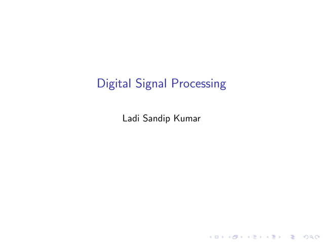 Digital Signal Processing | PDF