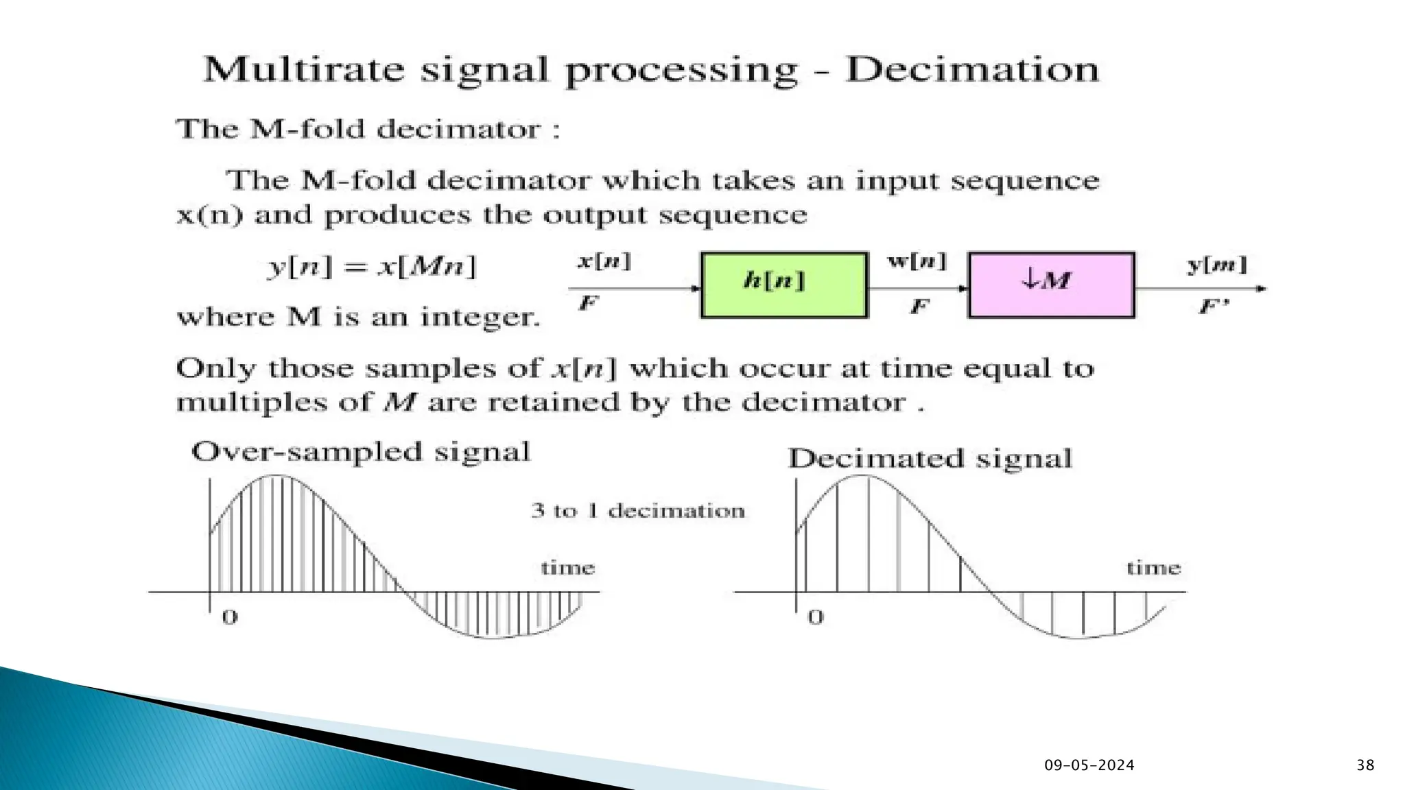 Dsp Module 5 Multirate Signal Processing And Its Applications Ppt