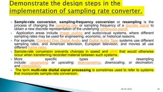 DSP Module -5 Multirate Signal Processing and its applications | PDF