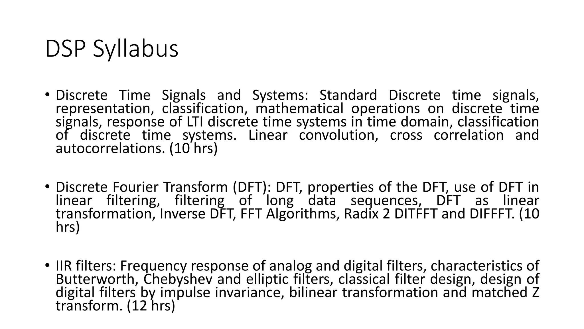 DSP_Module5_Rev2.pdfICE3251_DSP_DIGITAL SYSTEM PROCESSING_MIT | PDF