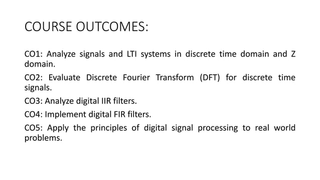 DSP_Module5_Rev2.pdfICE3251_DSP_DIGITAL SYSTEM PROCESSING_MIT | PPT