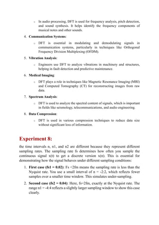 DSP_note_for_lab especially ofr Lab finals | PDF
