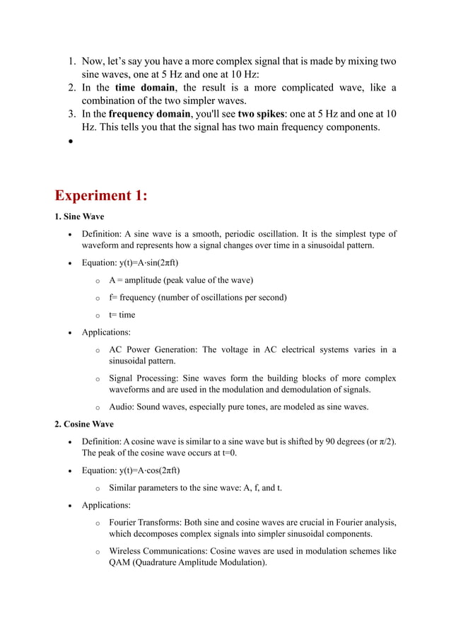 DSP_note_for_lab especially ofr Lab finals | PDF