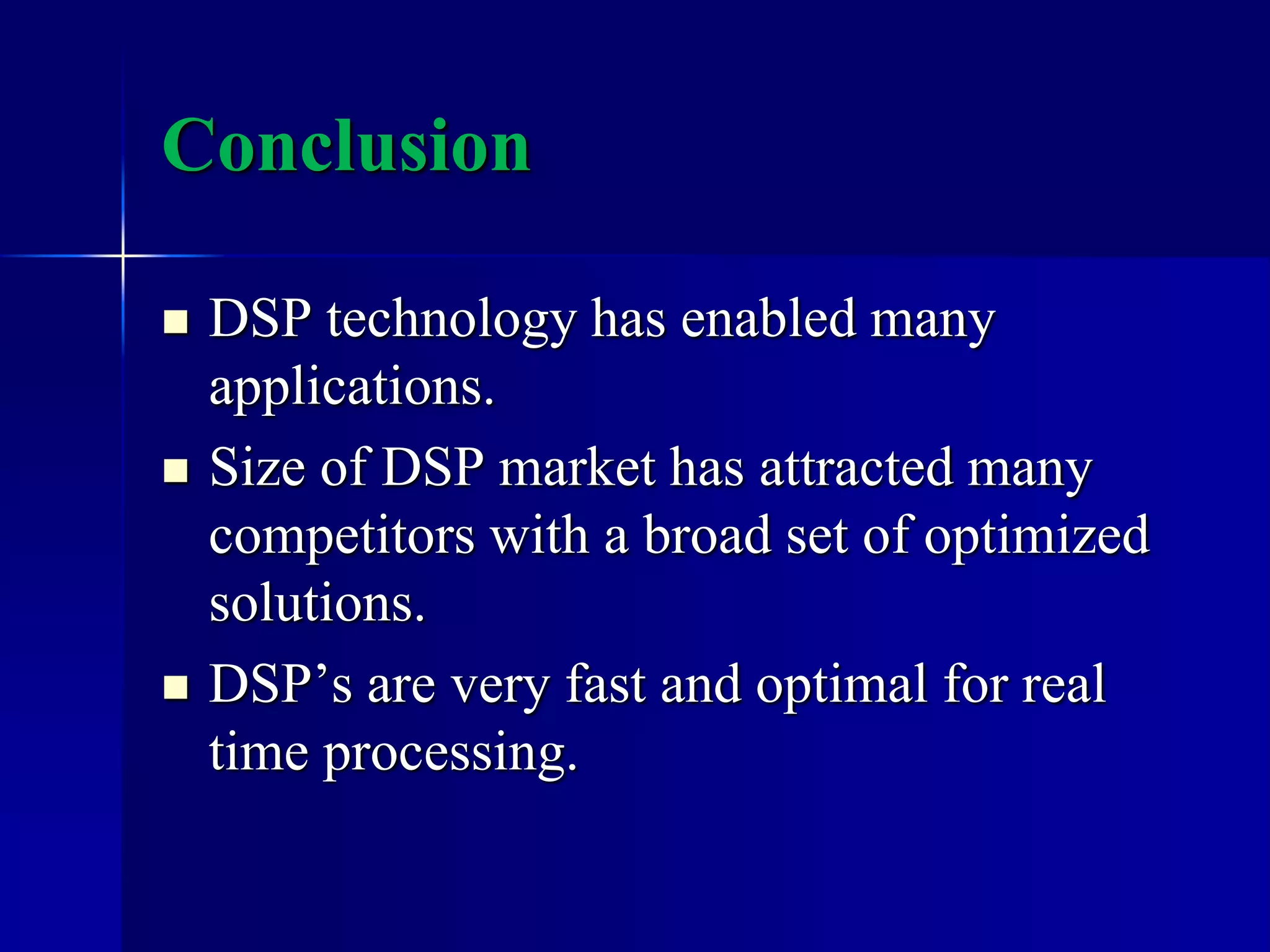 Digital Signal Processors - DSP's | PPTX