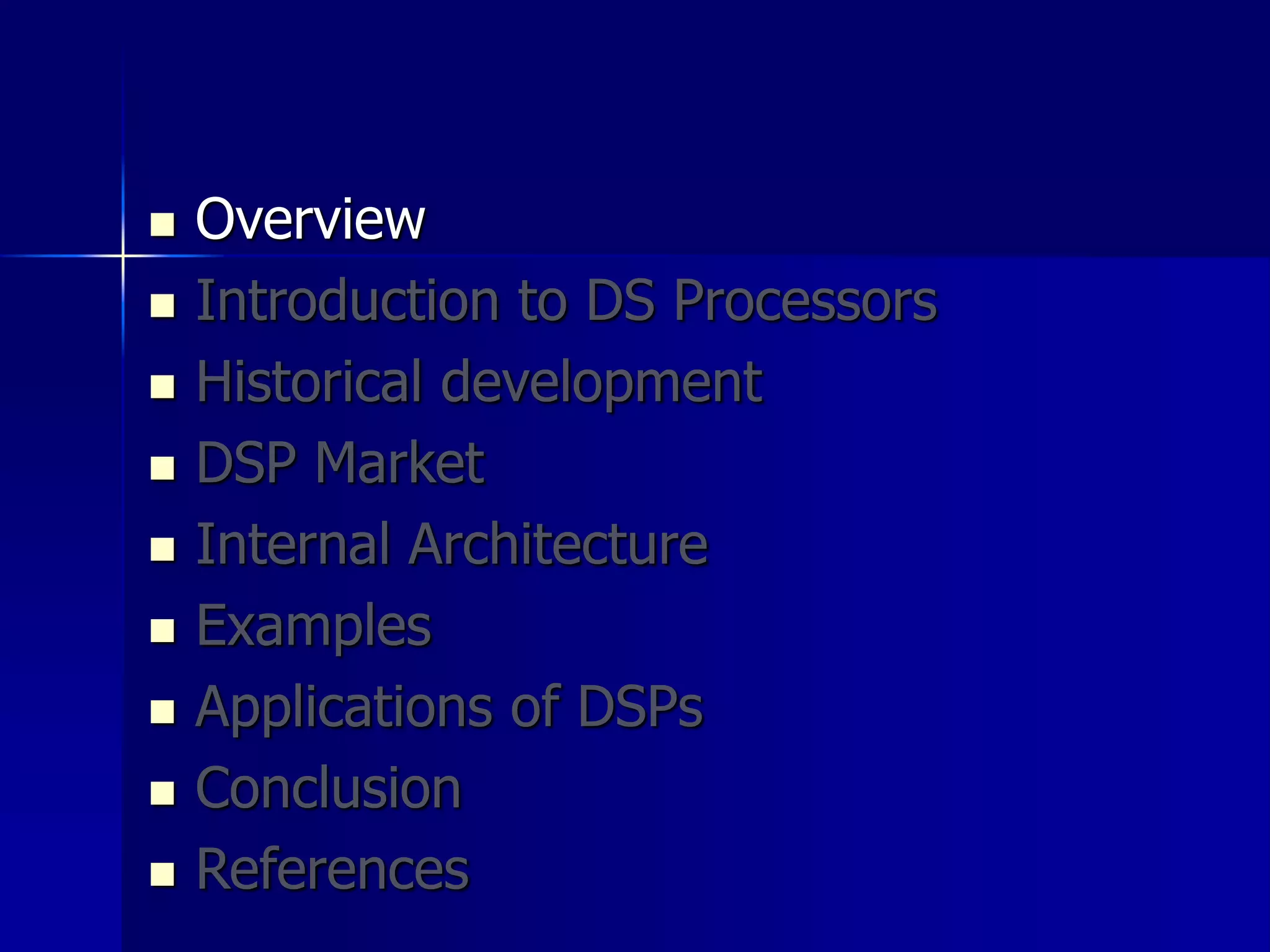Digital Signal Processors - DSP's | PPTX