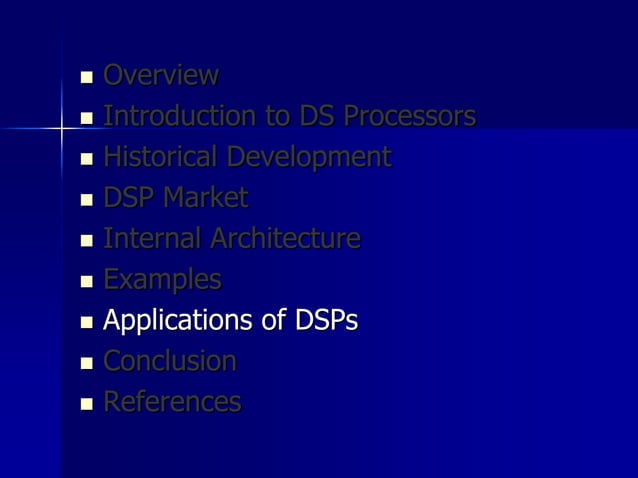 Digital Signal Processors - DSP's | PPTX