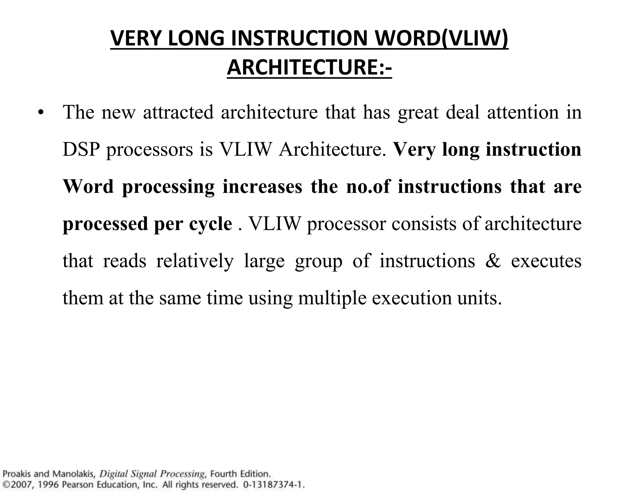 Introduction to DSP Processors-UNIT-6 | PPTX