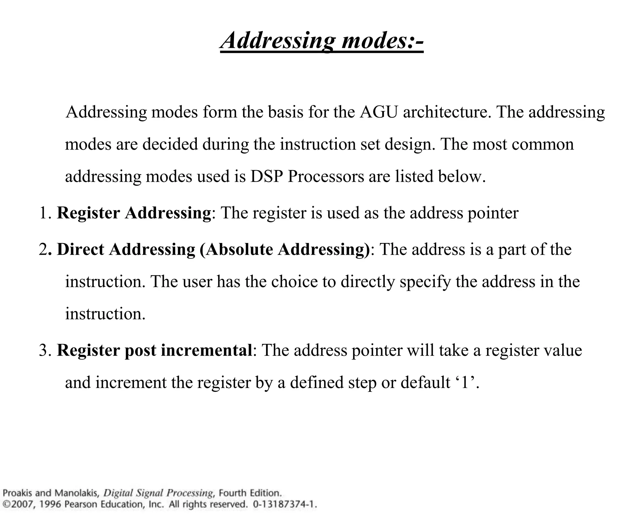 Introduction to DSP Processors-UNIT-6 | PPTX