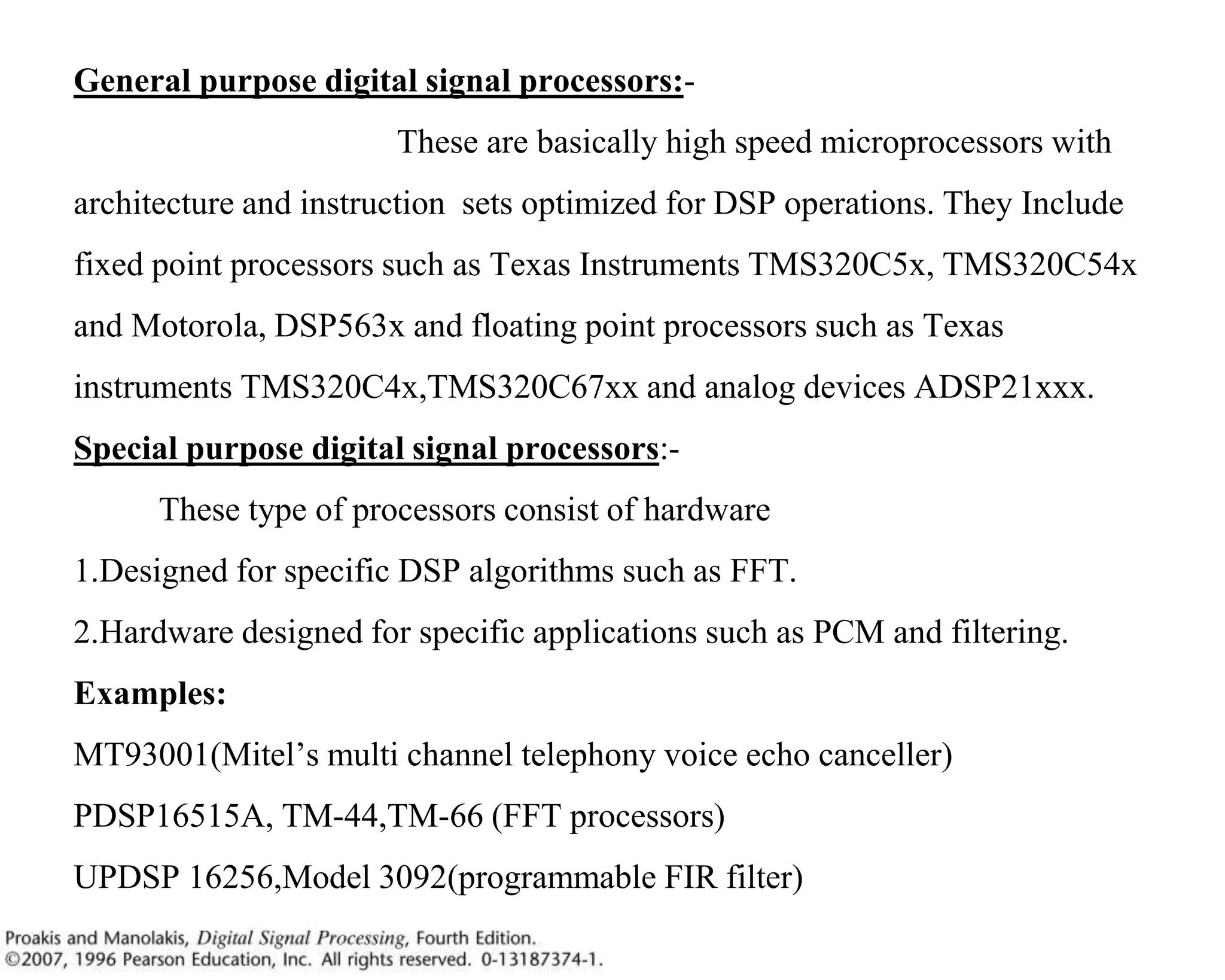 Introduction to DSP Processors-UNIT-6 | PPTX