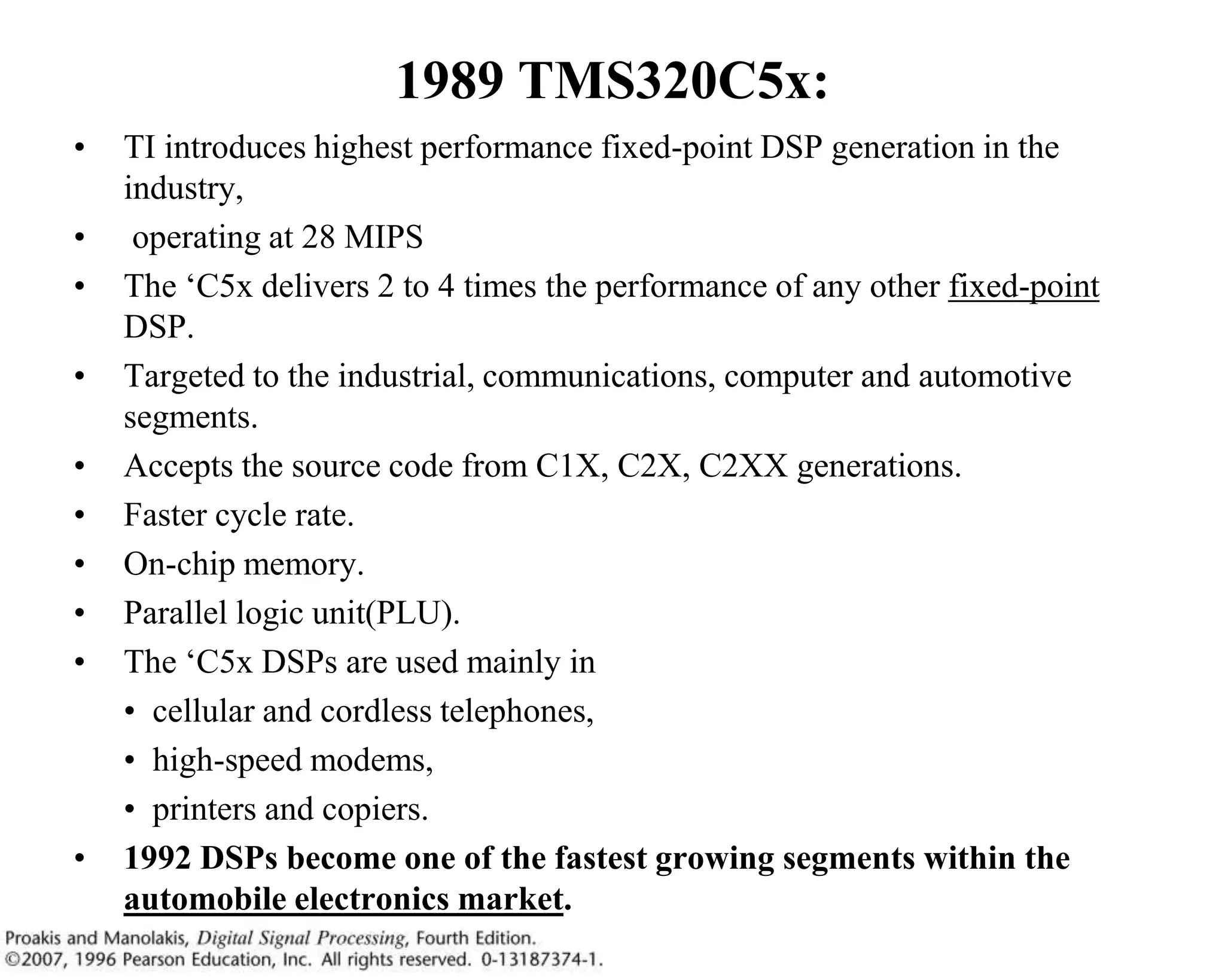 Introduction to DSP Processors-UNIT-6 | PPTX