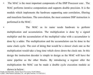 Introduction to DSP Processors-UNIT-6 | PPTX