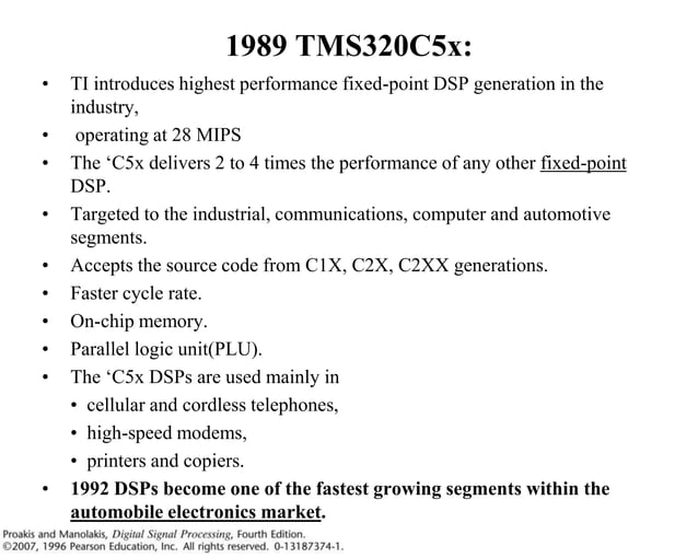 Introduction to DSP Processors-UNIT-6 | PPTX