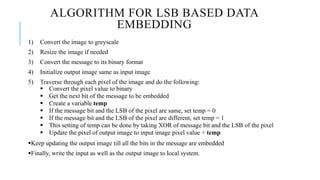 Image Based Steganpgraphy | PPT