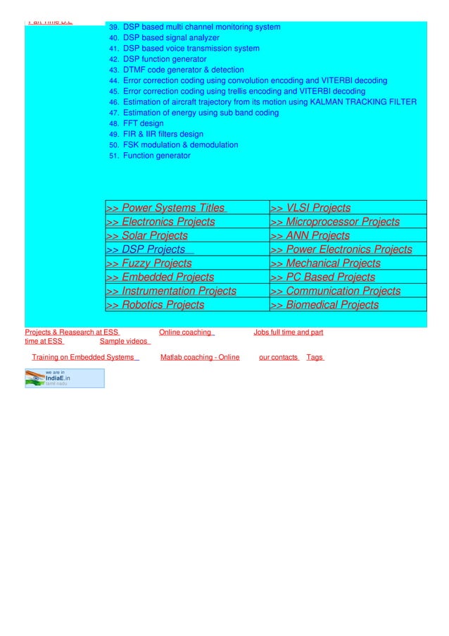 Dsp projects | PDF | Digital Audio | Computer Software and Applications