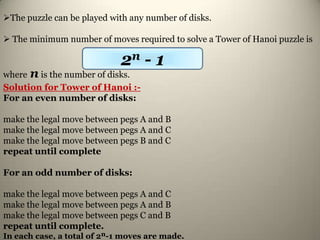 Tower of Hanoi | PPTX
