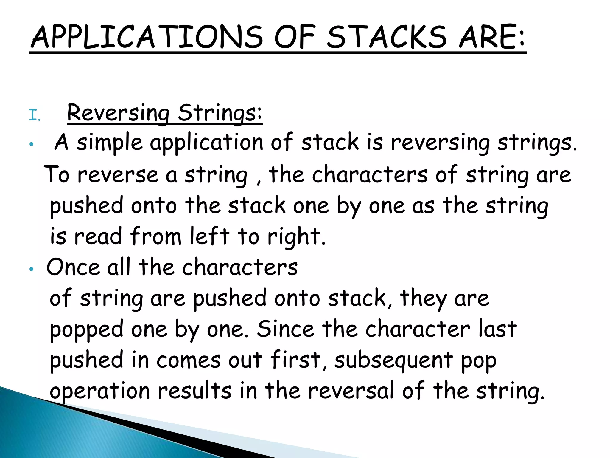 STACKS IN DATASTRUCTURE | PPTX
