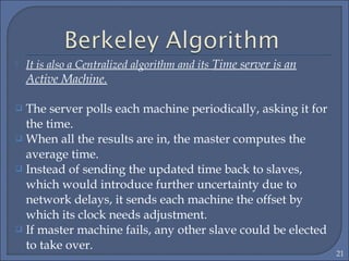 clock synchronization in Distributed System | PPT