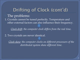 clock synchronization in Distributed System | PPT