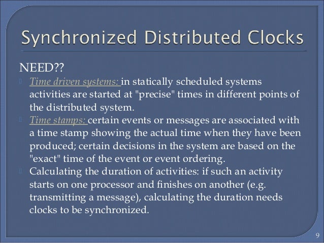 Clock Synchronization In Distributed System 