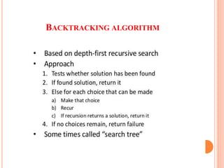data structures- back tracking | PPTX