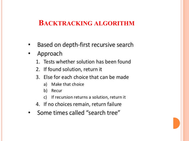 data structures- back tracking | PPTX