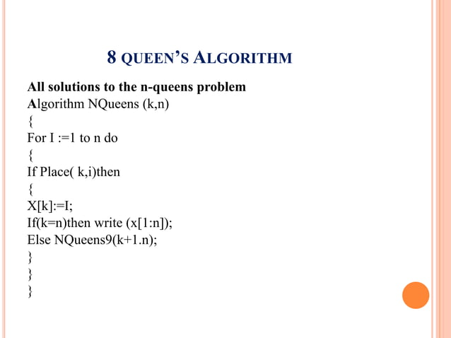 data structures- back tracking | PPTX