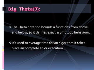 asymptotic notation | PPTX