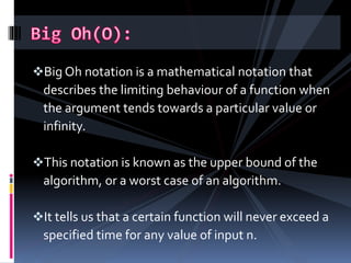 asymptotic notation | PPTX