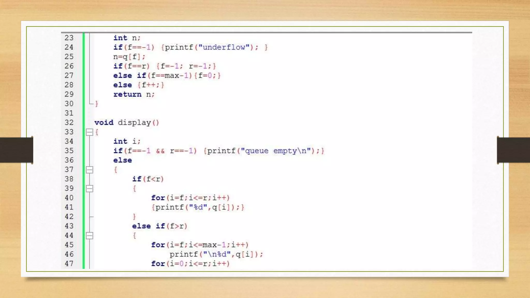 Circular Queue Data Structure Ppt 