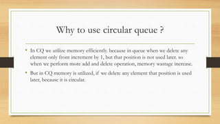 Circular Queue data structure | PPTX