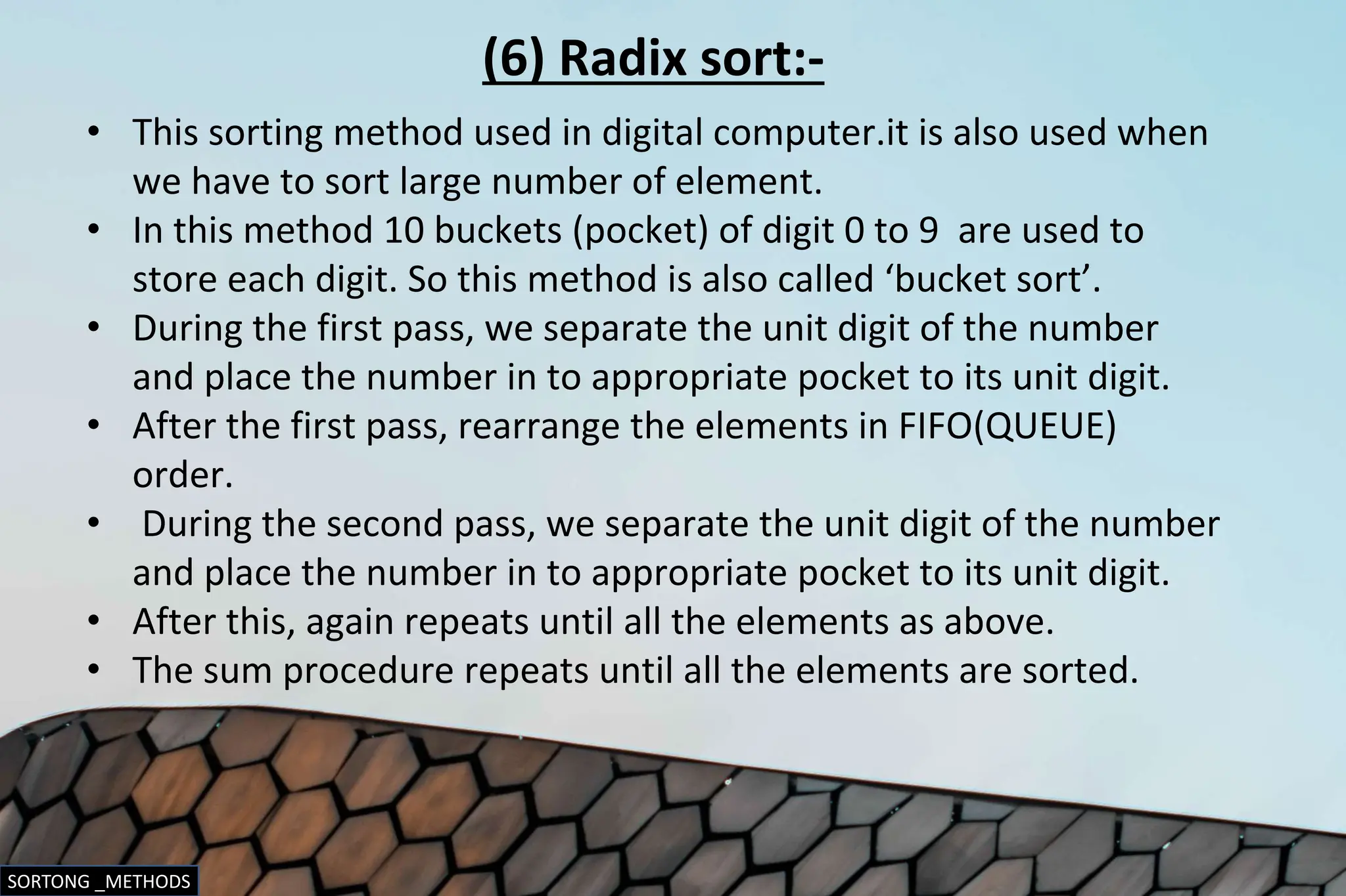 DS PPT - ( 1 )SORTING lgoritham techniques with bast example | PPT DS PPT - ( 1 )SORTING lgoritham techniques with bast example | PPT