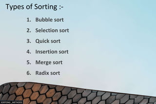 DS PPT - ( 1 )SORTING lgoritham techniques with bast example | PPT
