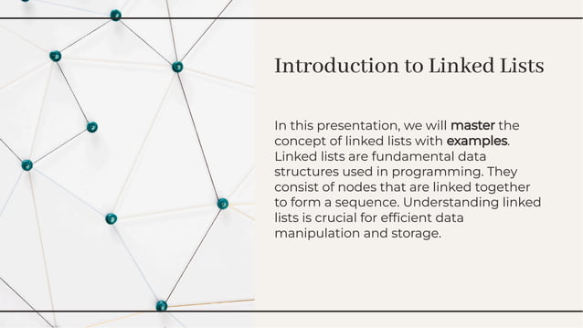 mastering linked lists with examples diagrams | PPT mastering linked lists with examples diagrams | PPT