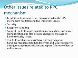 RPC communication,thread and processes | PPTX | Operating Systems ...