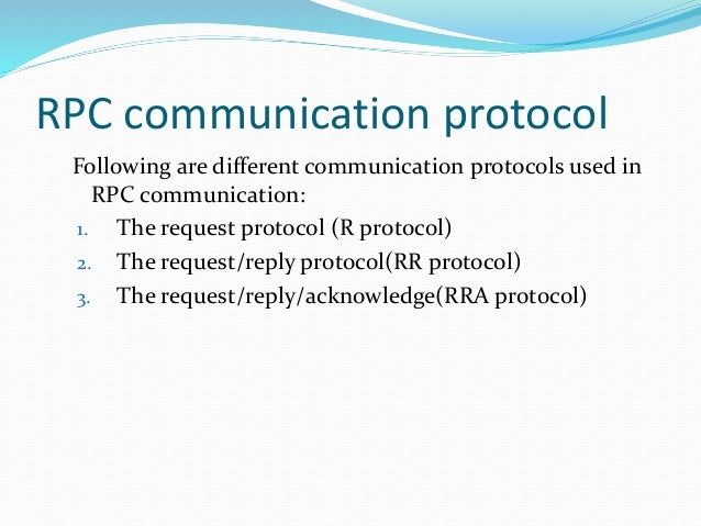 RPC communication,thread and processes