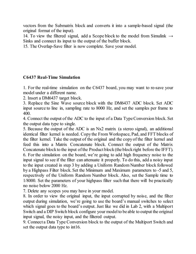 Real time signal processing | PDF