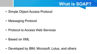 Simple Object Access Protocol (SOAP) | PPTX