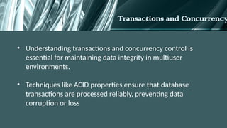 Advanced structure query language, Data science | PPT