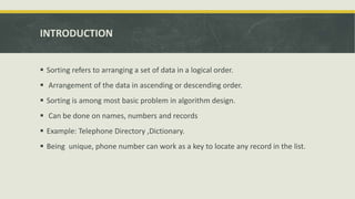 Data structure presentation sorting | PPT