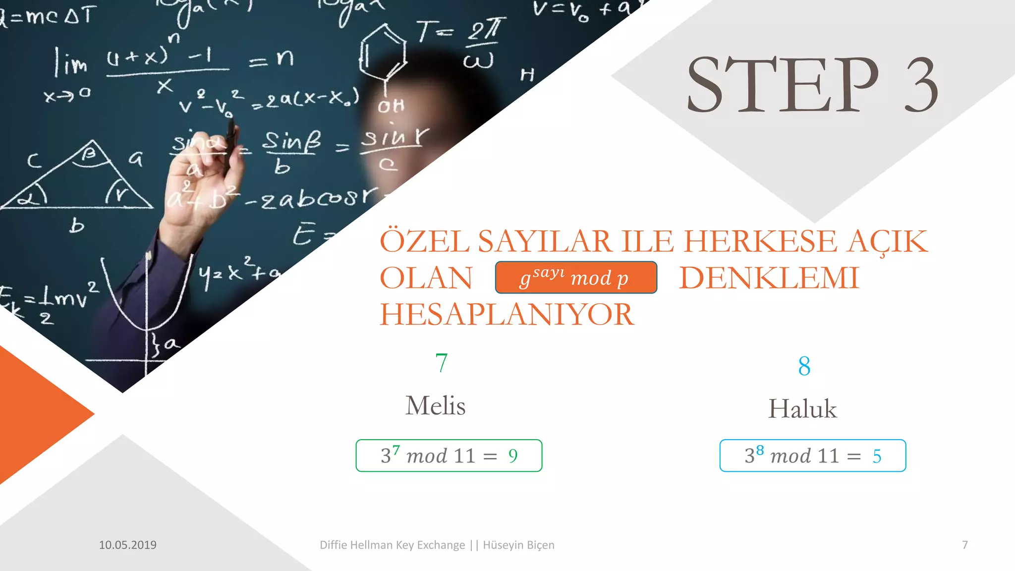 Data Security / Diffie Hellman Key Exchange Algorithm | PPT