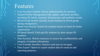 DS Project presentation of Student Management System | PPTX