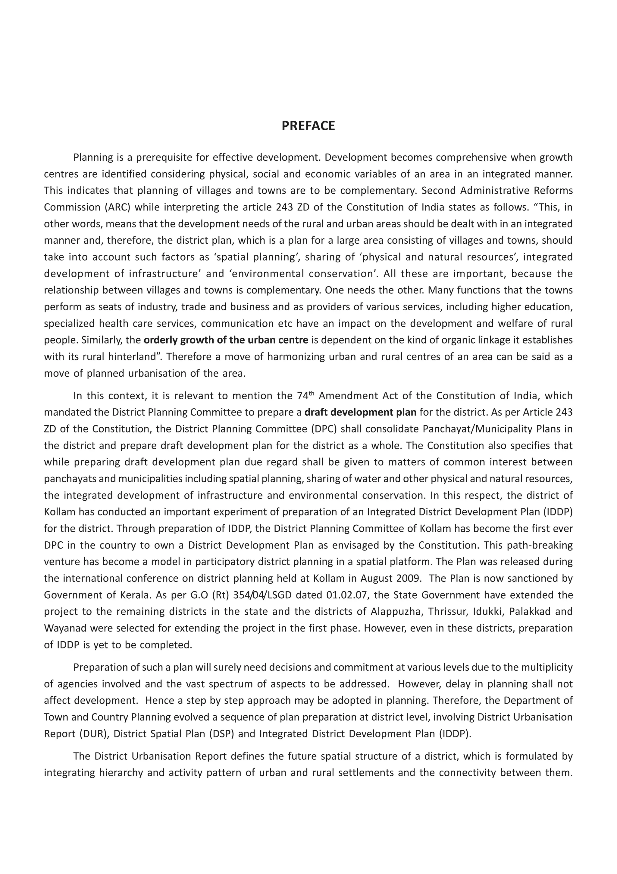 Dsp thrissur preface | PDF