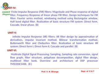 Digital signal processing concepts and real time applications | PPT