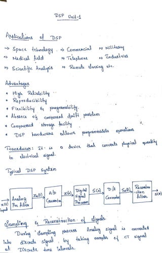 Dsp unit 1 | PDF