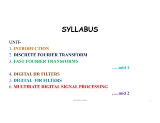 DSP unit1,2,3 VSQs-vrc.pdf important question | PPT