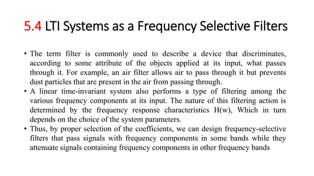 DSP Unit 1 Frequency selective filters.pdf | Technology & Computing