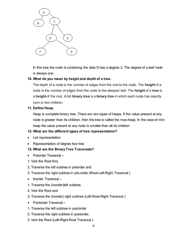 Data Structure Question Bank(2 marks) | DOCX